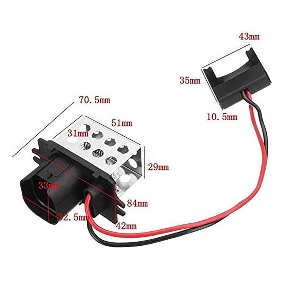 FYUU Heater Blower Motor Fan Resistor 7701034875 For Renault Clio ...