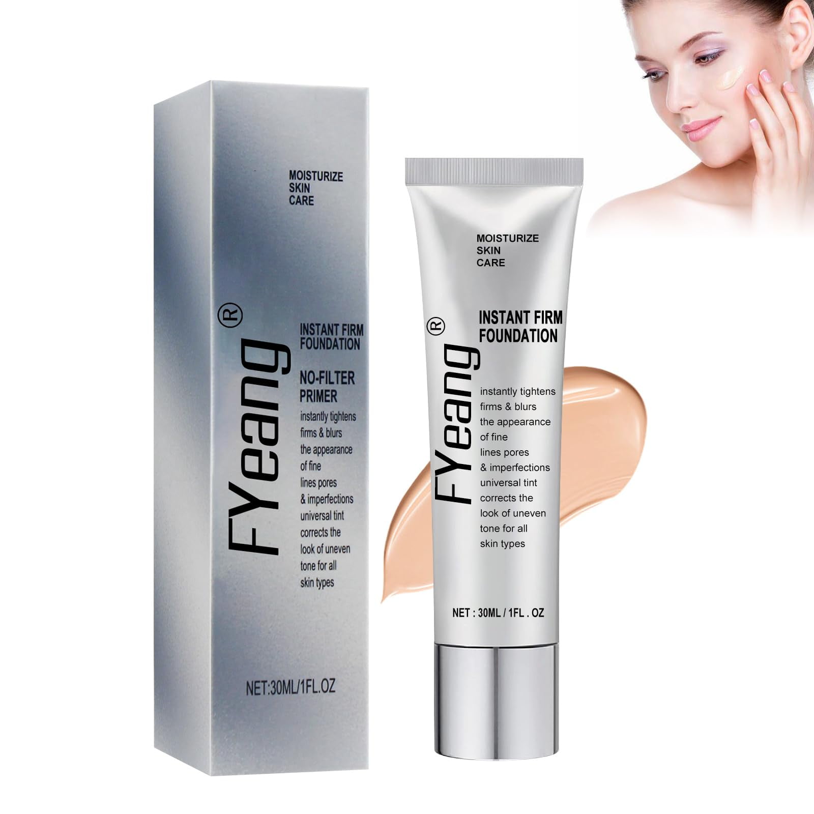 FYeang Face Tightener No-Filter Primer, Skin Tightener Primer Face ...