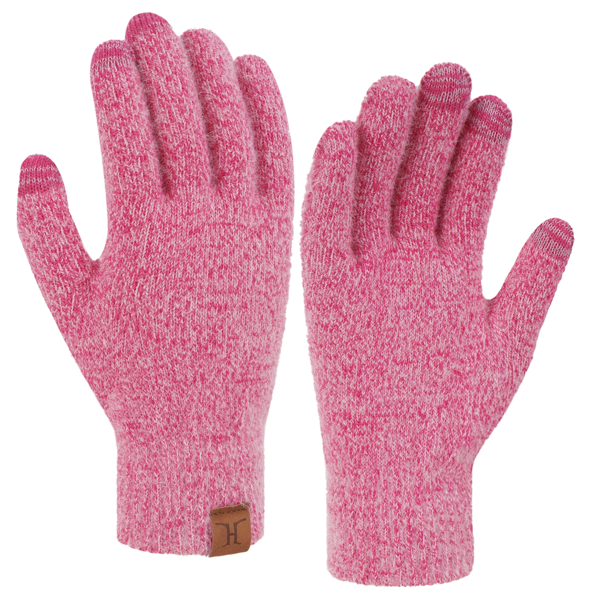 FZ FANTASTIC ZONE Winter Warm Knit Touchscreen Gloves for Women Cold ...