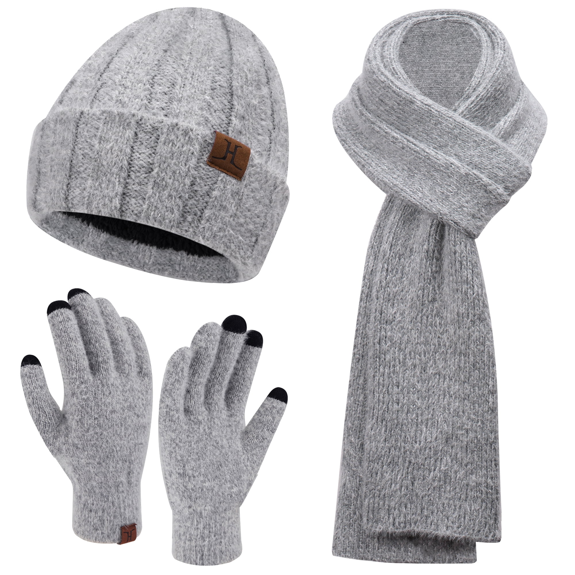 Fantastic Zone Insulated Elastic Ski Beanie Hat, Touchscreen Gloves ...