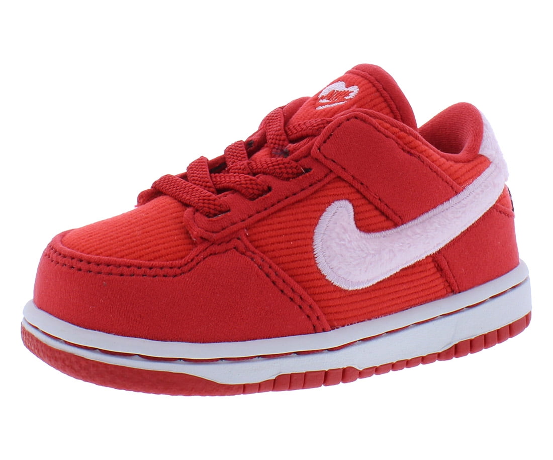 Nike Dunk Low Infant/Toddler Shoes Size 6, Color: Fire Red/Pink Foam ...