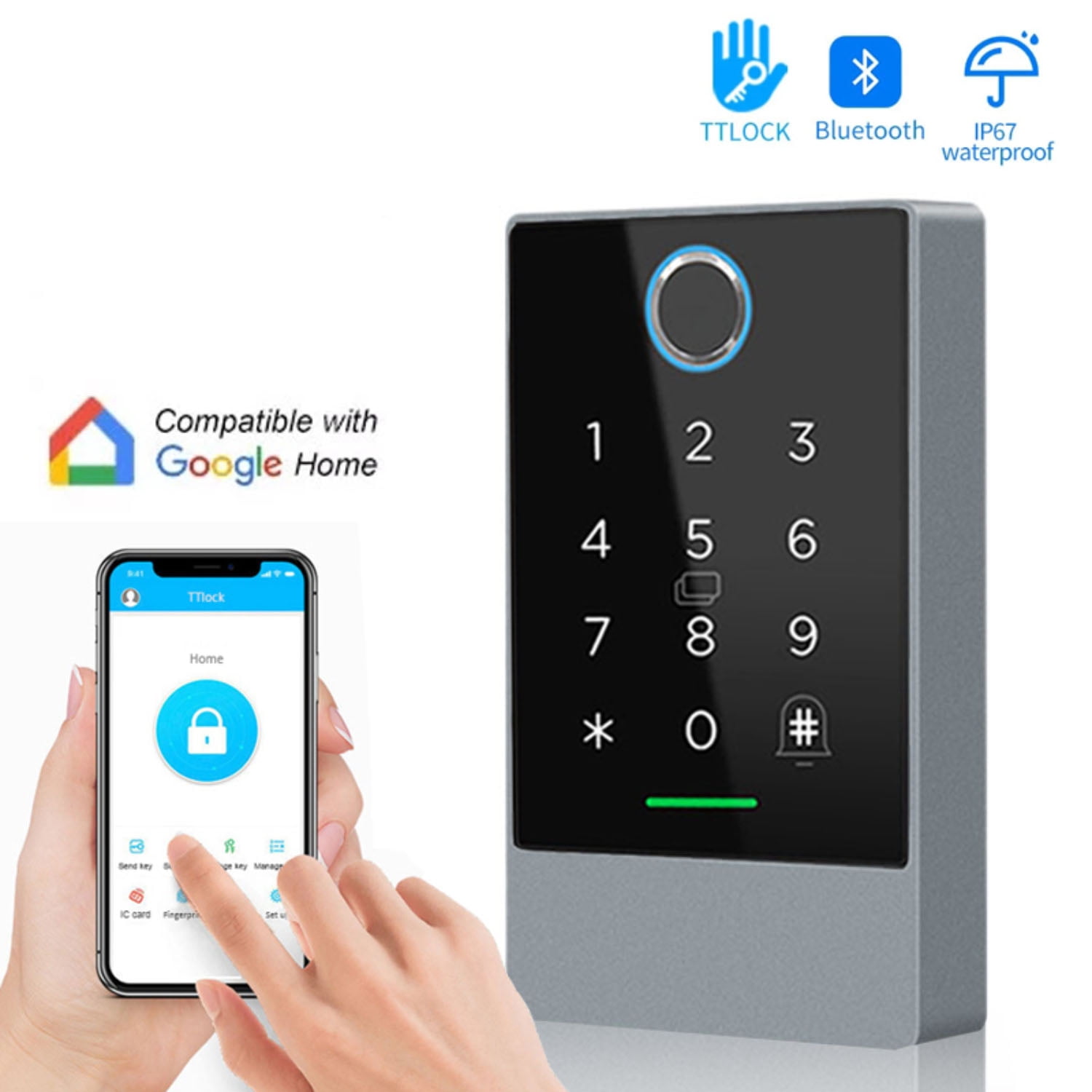 FZANJUN TTLOCK K3/K3F Fingerprint Access Control Door System Opener for Intercom Nfc Bluetooth ...