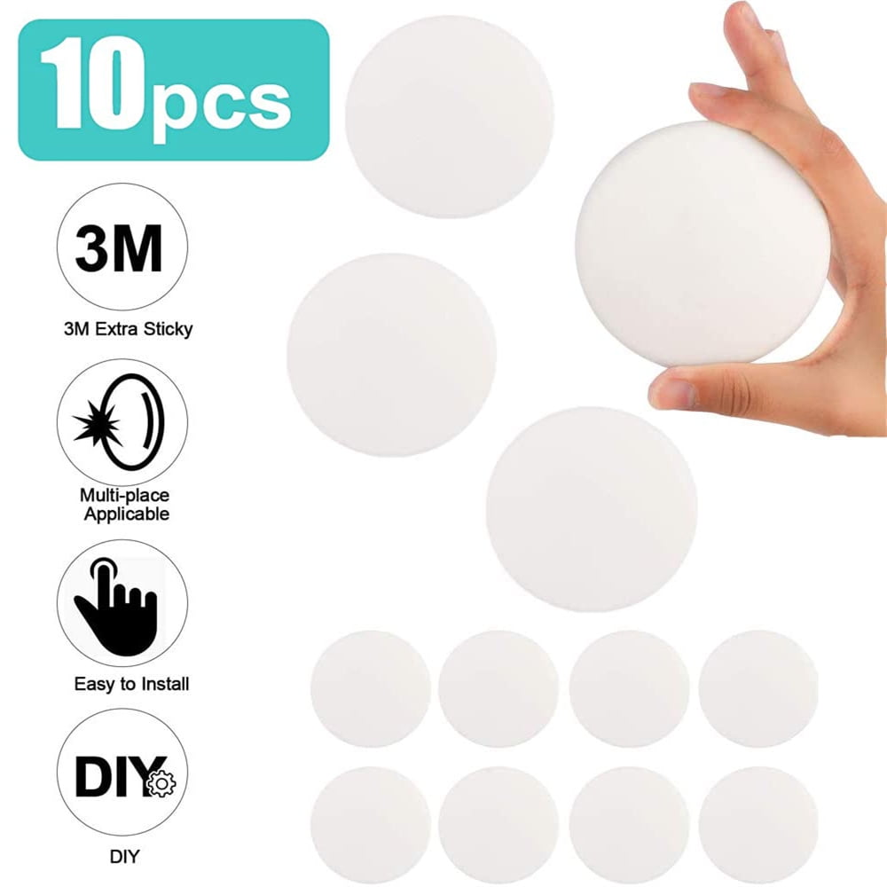 FZFLZDH 10Pcs Door Stopper Wall Protector, 1.57" Round Soft Rubber Door ...