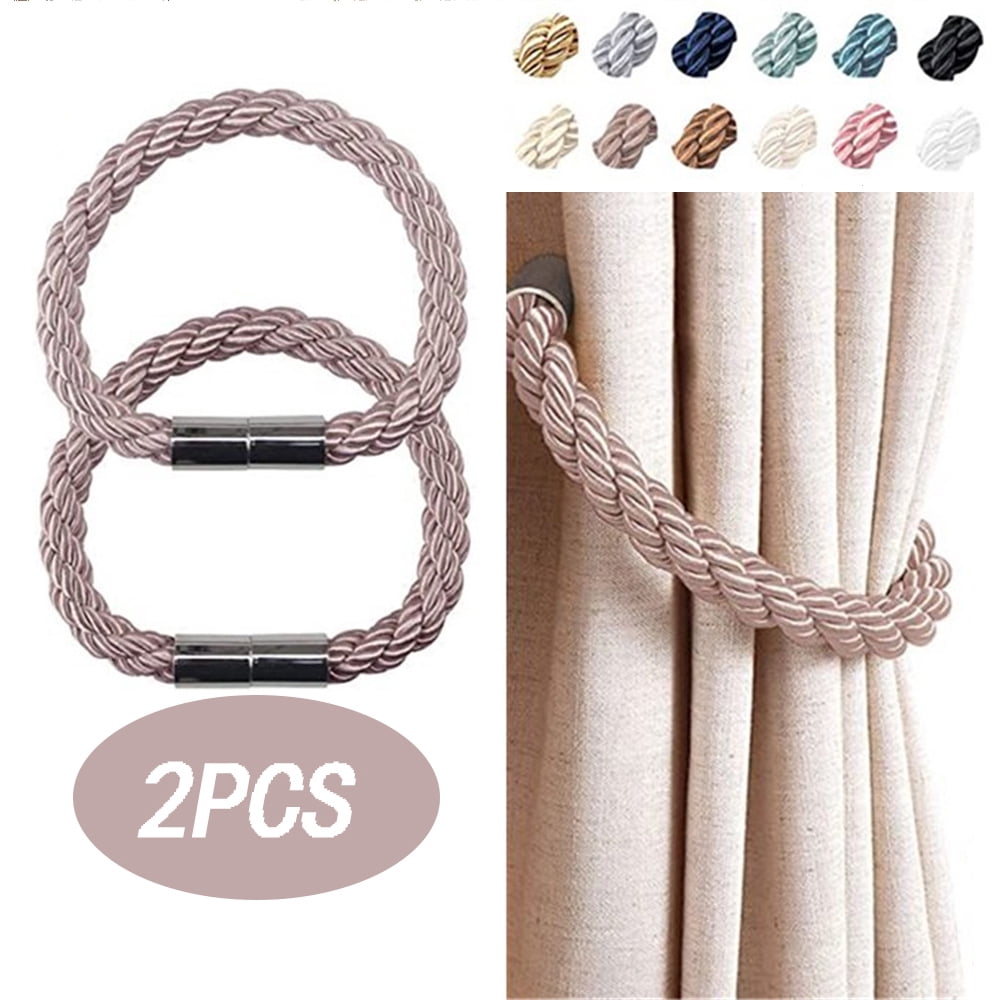 FZFLZDH 2 Pack Strong Magnetic Curtain Tiebacks Upgrade Nordic Simple ...