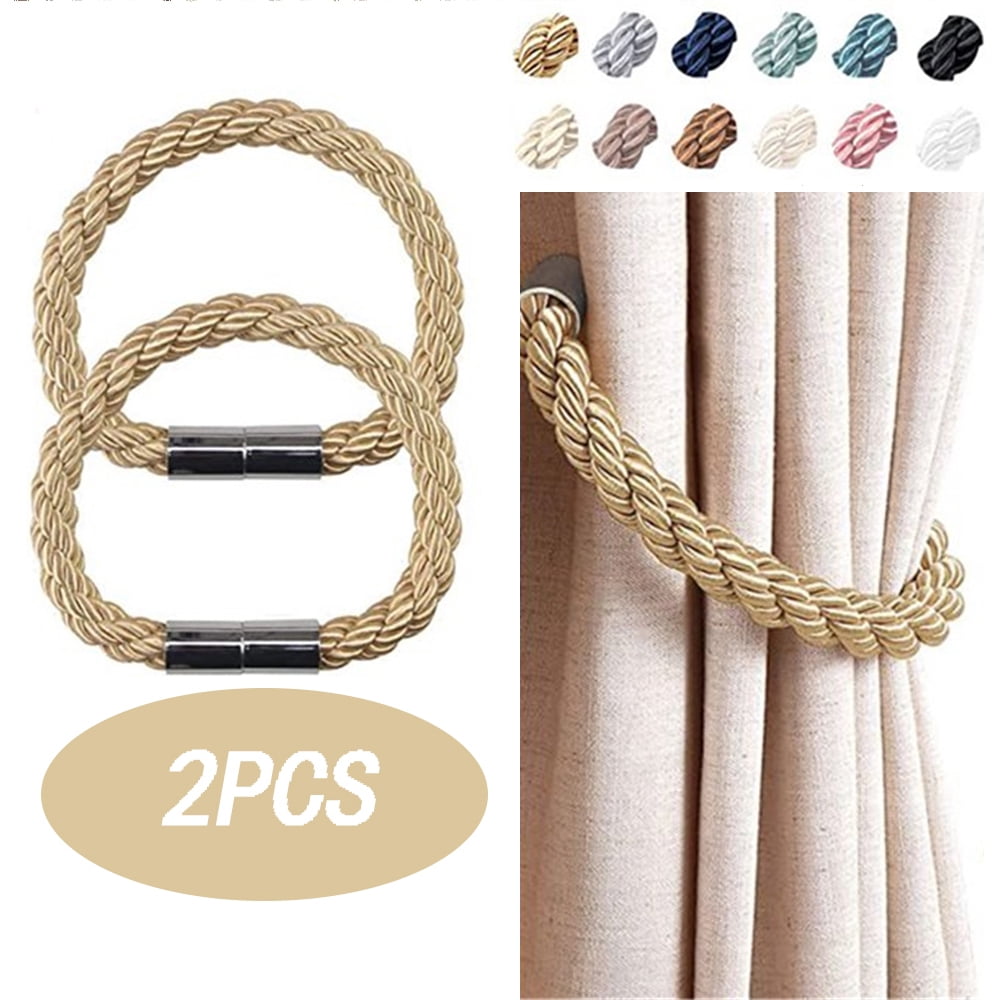 FZFLZDH 2 Pack Strong Magnetic Curtain Tiebacks Upgrade Nordic Simple ...