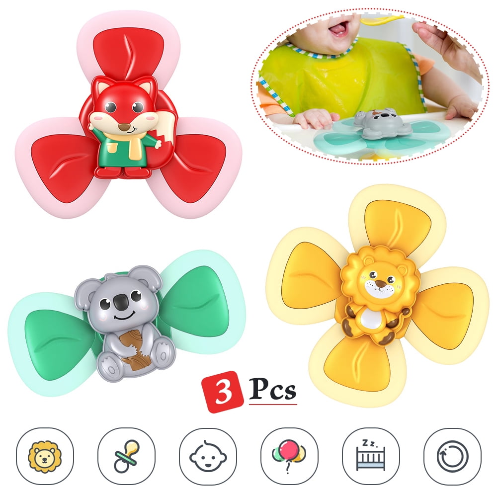 FZFLZDH 3Pcs Suction Cup Spinning Top Toy, Spin Sucker Spinning Top ...
