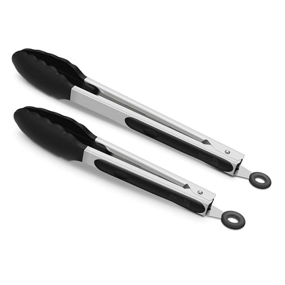 FZFLZDH 9 Inch Premium Stainless Steel Locking Kitchen Tongs with ...