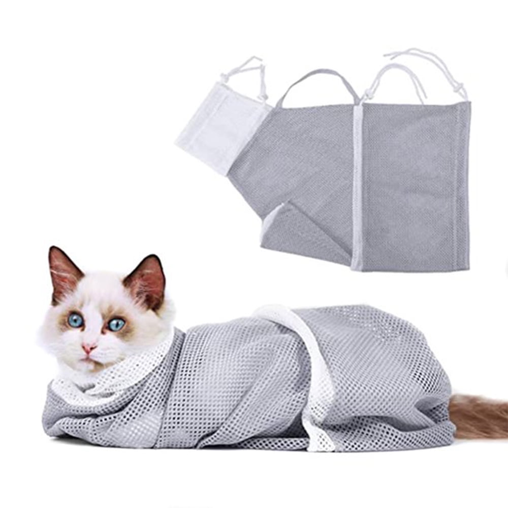 FZFLZDH Cat Grooming Bath Bag,Multifunction Pet Bathing Mesh,Nail ...