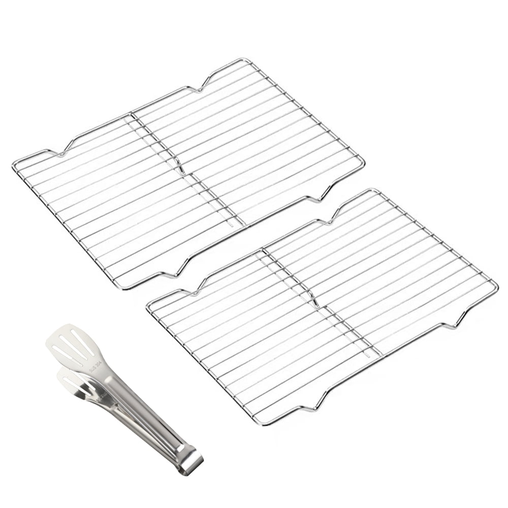 FZFLZDH Checkered Chef Cooling Rack - Set of 2 Stainless Steel, Oven ...