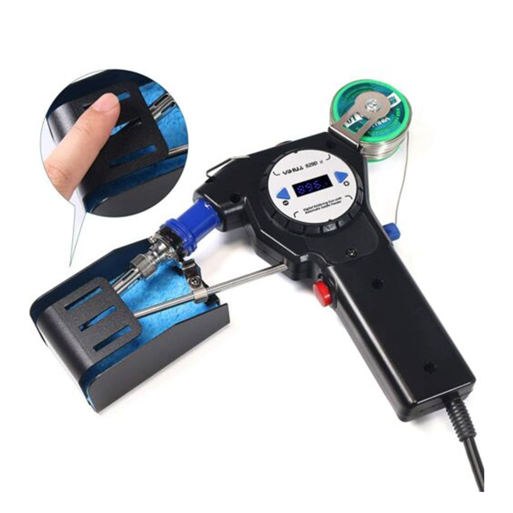 FZFLZDH Digital Auto Solder Feed Soldering Gun, Portable with On-off ...