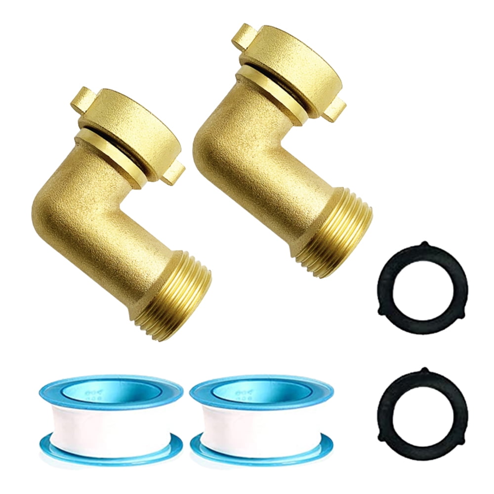 FZFLZDH Garden Hose Elbow Connector 90 Degree Solid Brass Pipe Fittings ...