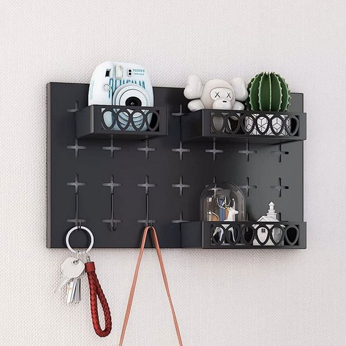 FZFLZDH Key Holder Organizer with 3 Storage Basket, Entryway Wall ...