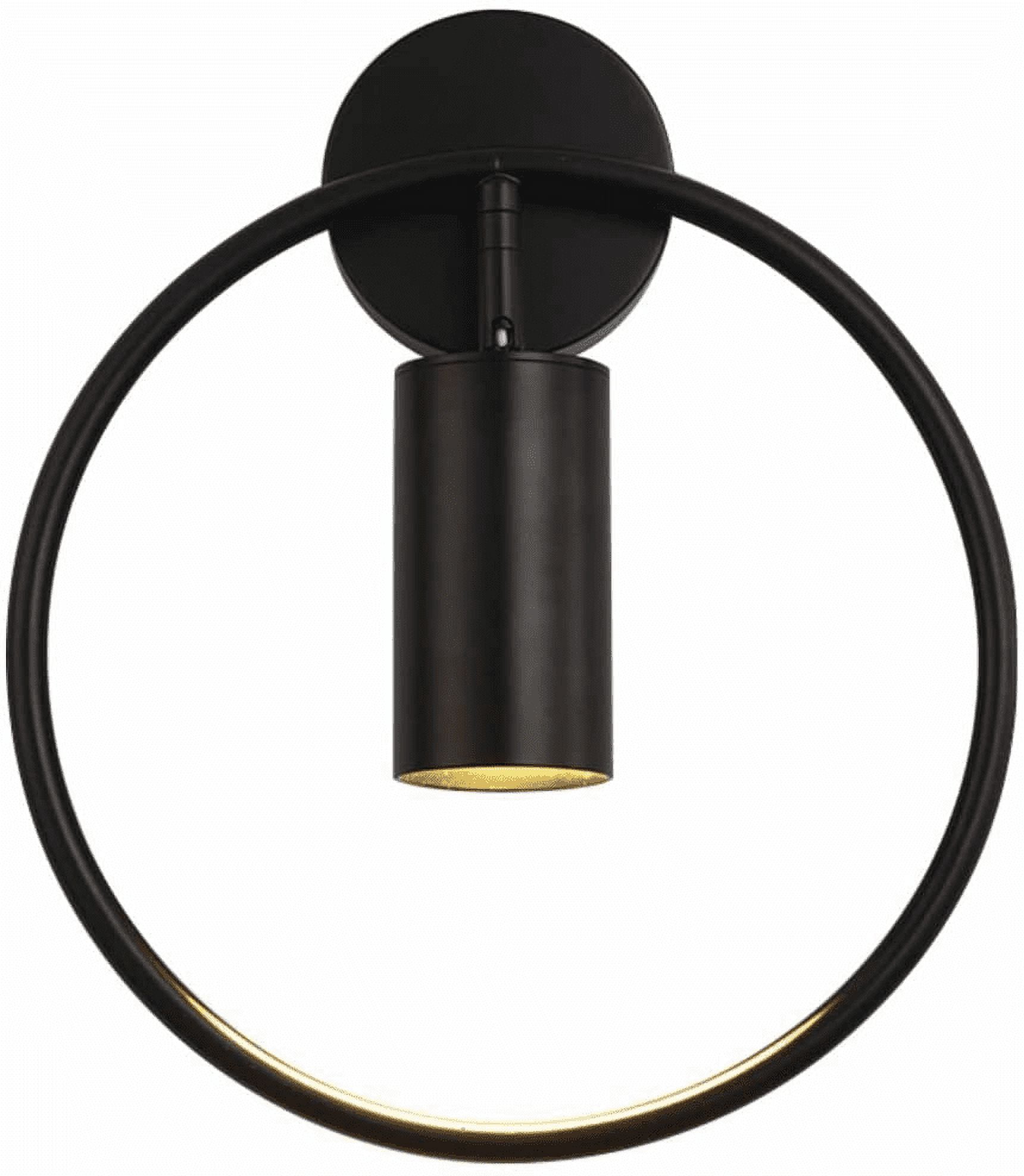 FZFLZDH Lighting Vintage Wall Sconces Lighting Black Round Wall Mount ...