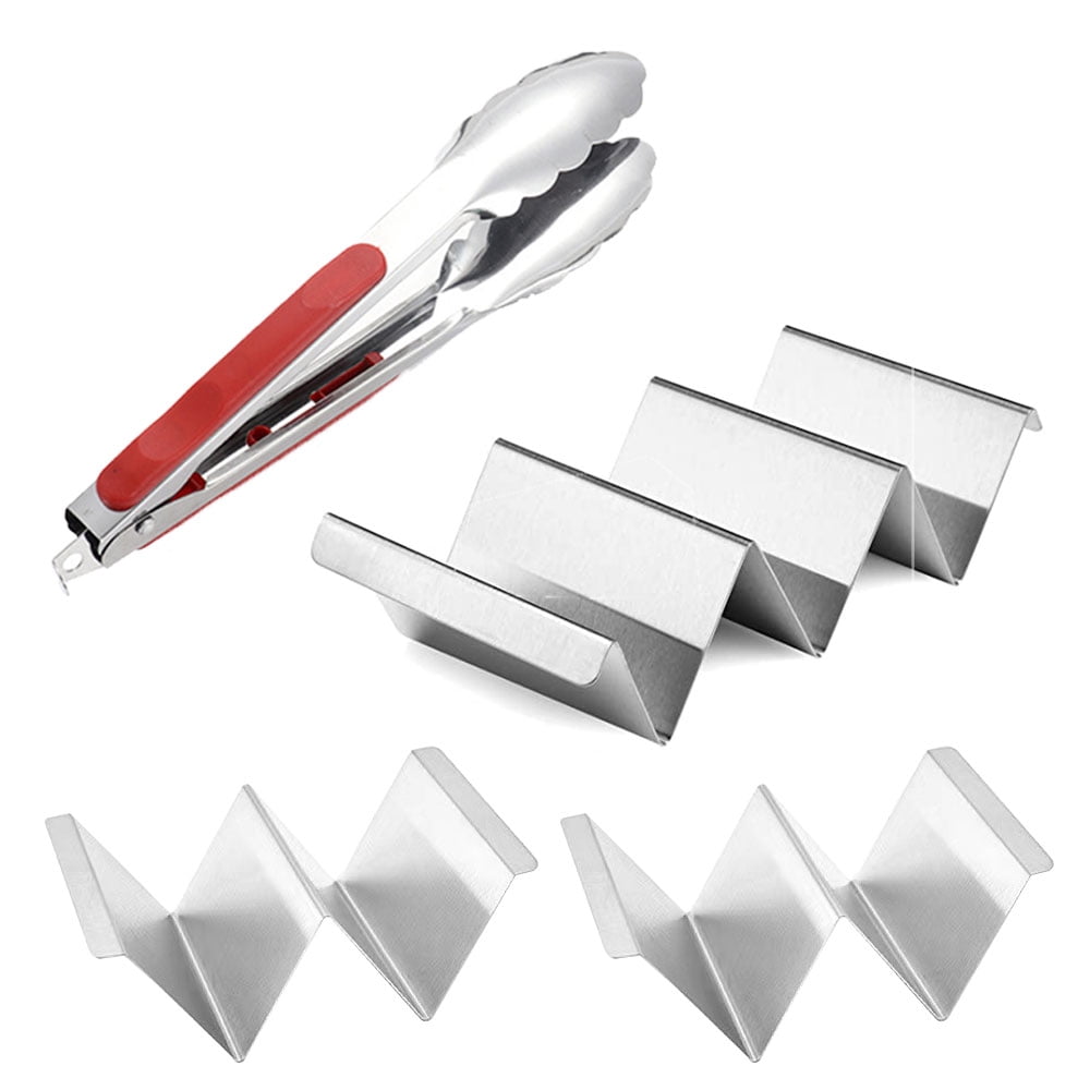 FZFLZDH Taco Holders 3 Packs - Stainless Steel Taco Stand Rack Tray ...