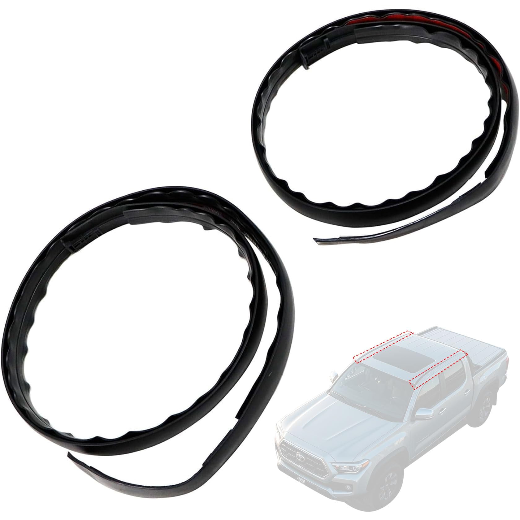FZJDSD Roof Drip Molding IFF17 Weatherstrips Left & Right 75551-04063 ...