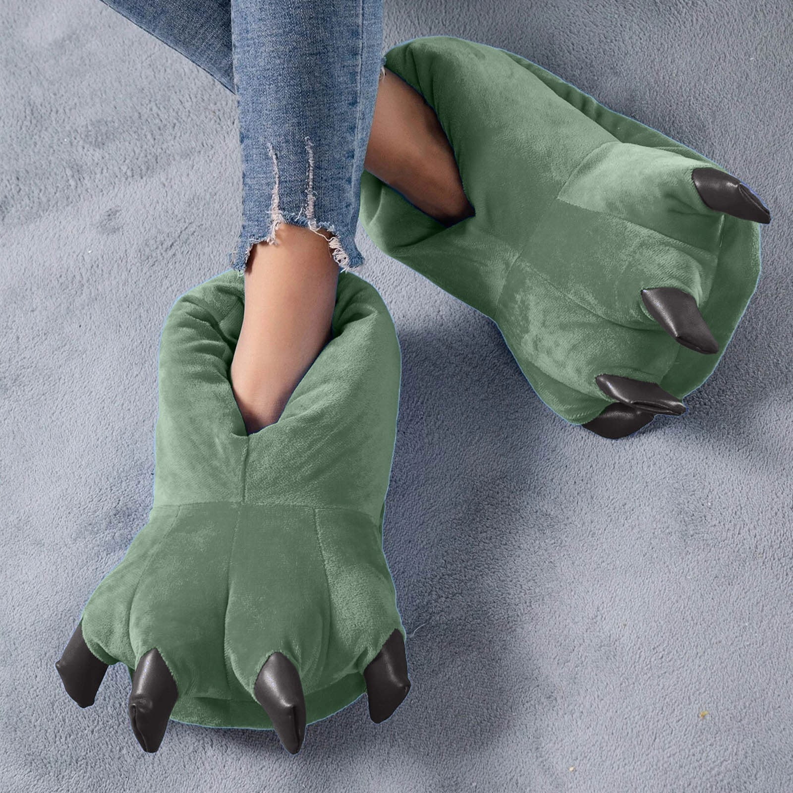 FZM Slippers Fashion Home Slippers Tiger Dinosaur Cute Cartoon Warm ...