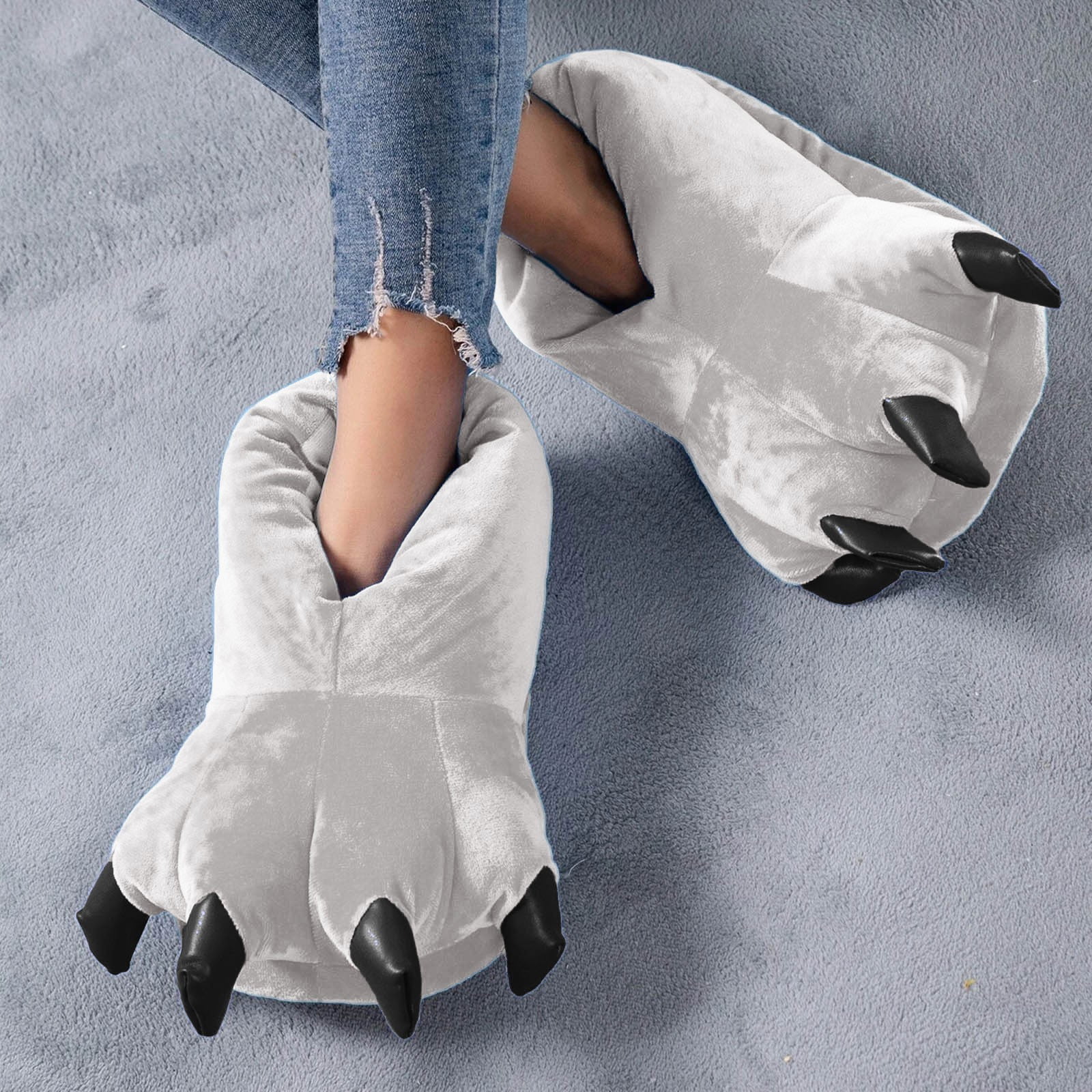 FZM Slippers Fashion Home Slippers Tiger Dinosaur Cute Cartoon Warm ...