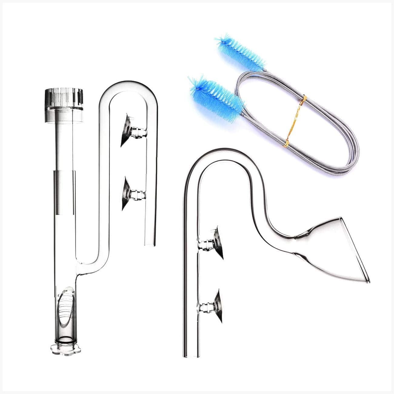 FZONE Aquatic Glass Lily Pipe Set with Lily Skimmer Inflow and Lily ...