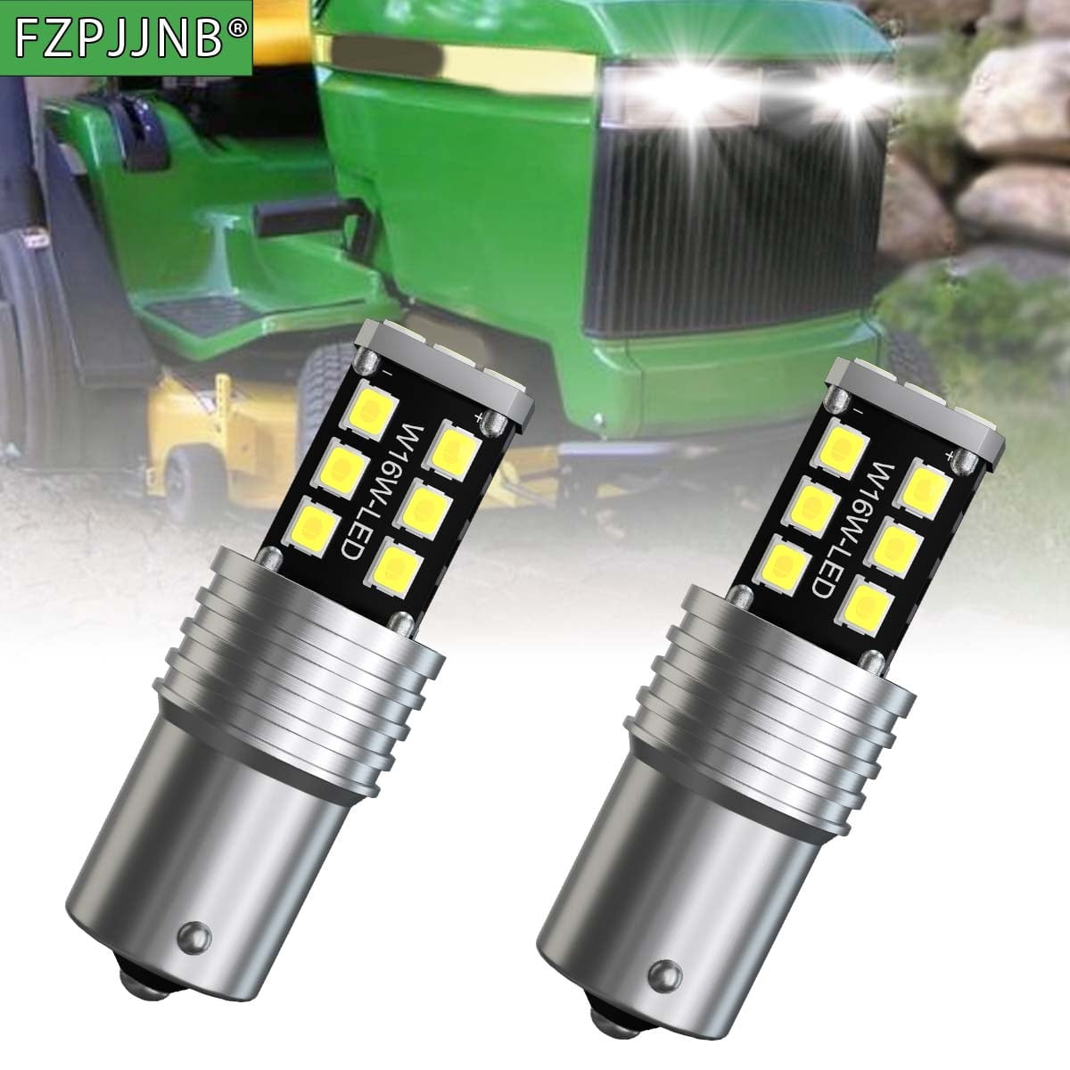 FZPJJNB 2PCS Bright White LED Headlights for John Deere LX178/LX186 ...