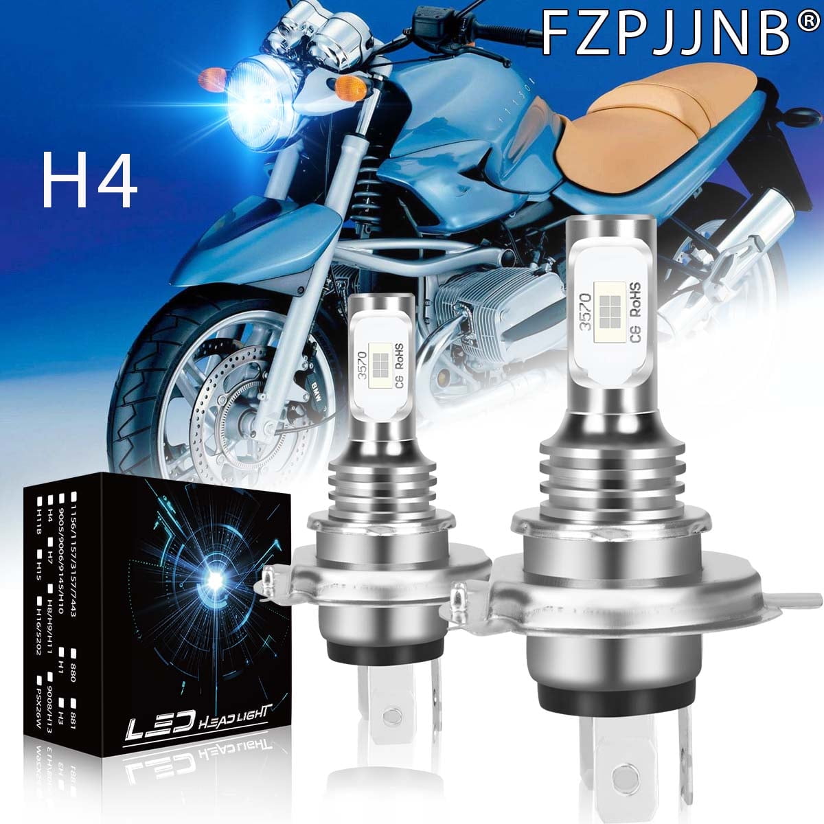 FZPJJNB 9003/H4/HB2 LED Bulbs, 8000K Ice Blue Automotive Bulb Fits ...