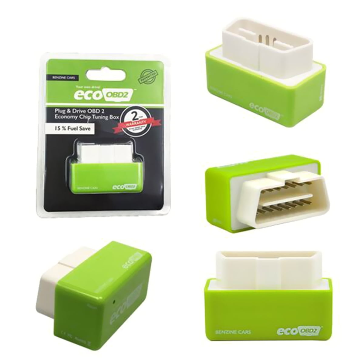 Eco OBD-2 Fuel Saver Tuning Chip Box for Gas/Petrol Vehicles, Plug ...