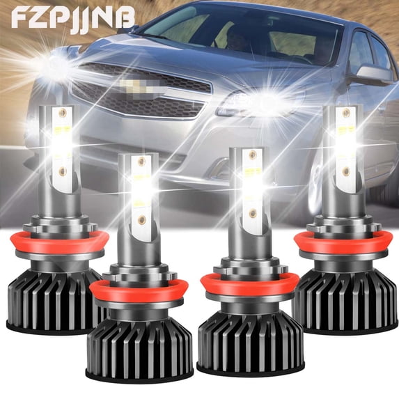 FZPJJNB For Chevrolet Malibu 2008-2012 LED Headlight Low Beam Bulbs ...