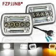FZPJJNB For Chevy Corvette C4 1984-96 5x7" 7x6" LED Headlight High/Low ...