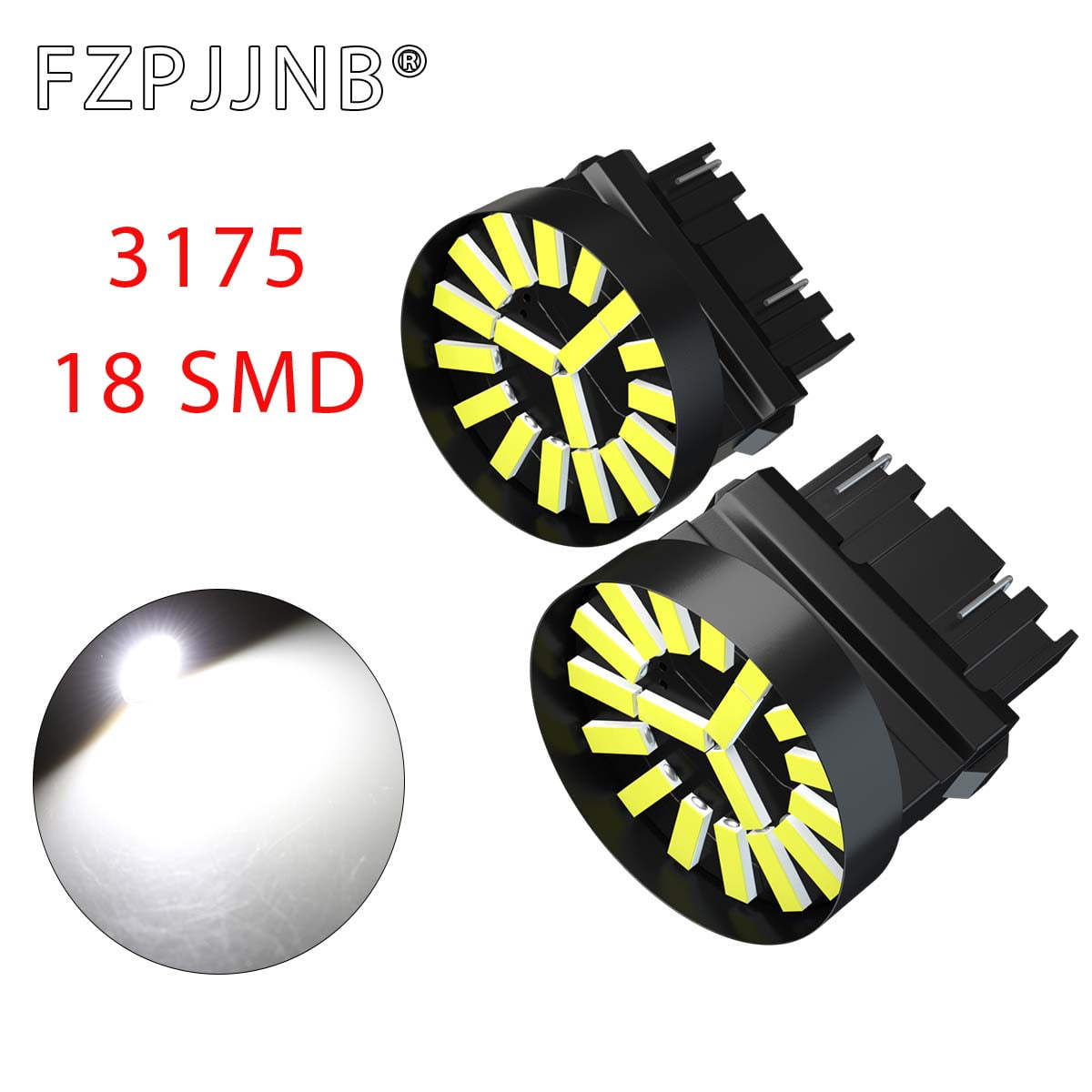 FZPJJNB For Jeep Grand Cherokee 1996-2021 - 3157 3057 White LED Brake ...