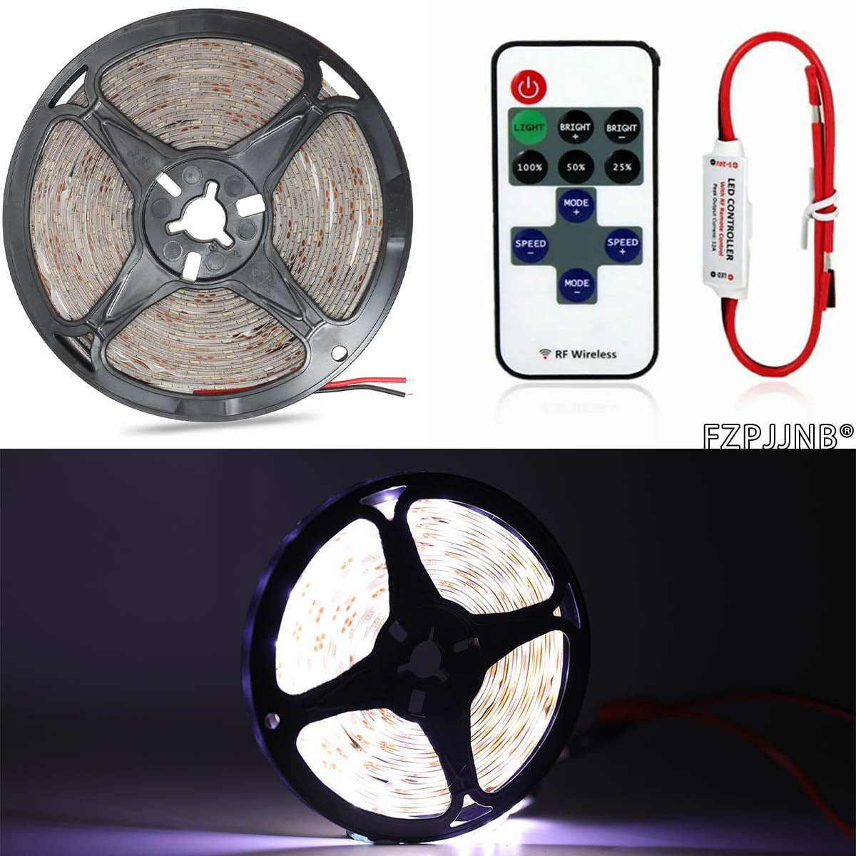 FZPJJNB Outdoor Led Strip Lights,DimmableLED Light Strip Exterior ...