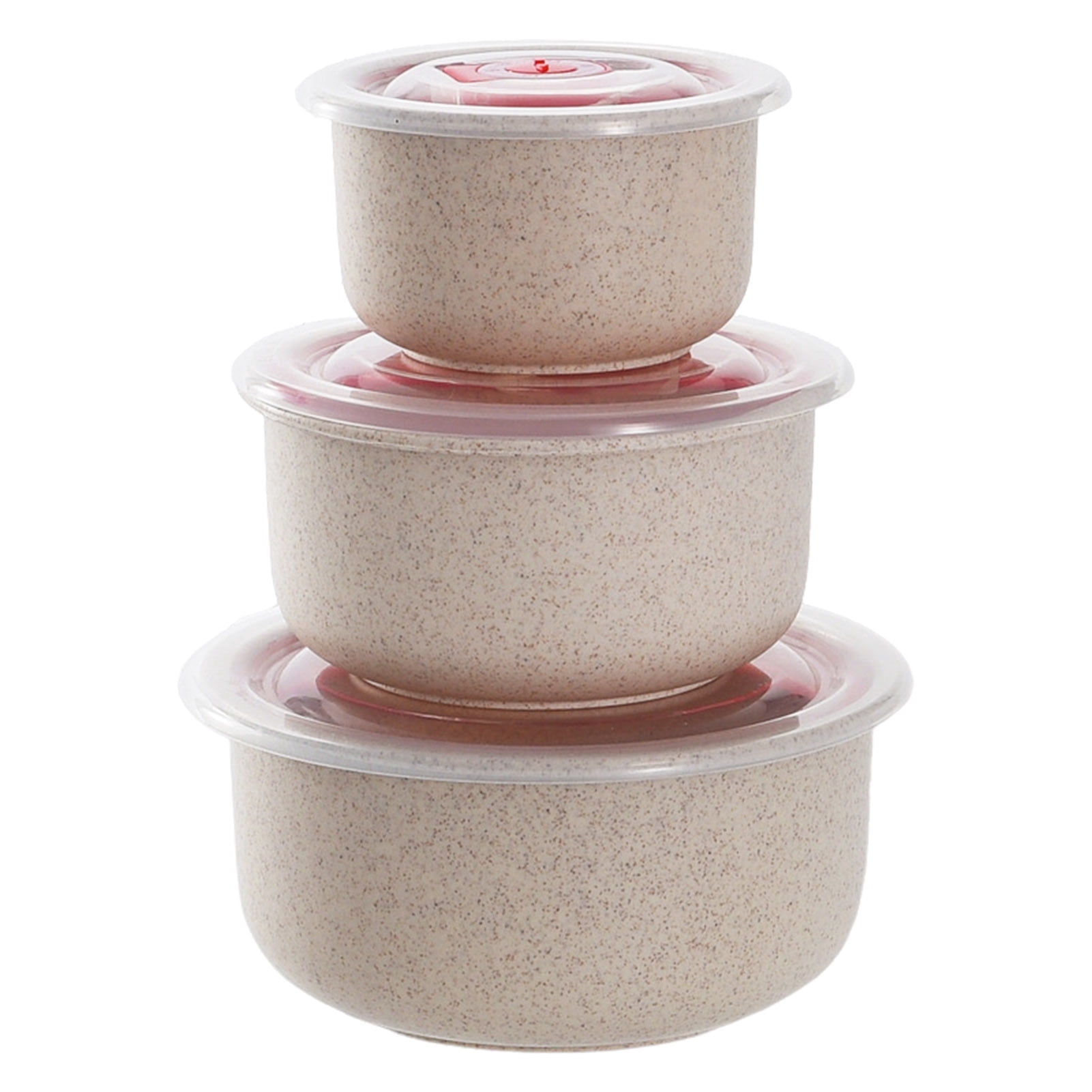 FZZ 3pcs Food Storage Containers with Lids Recyclable Space Saver ...