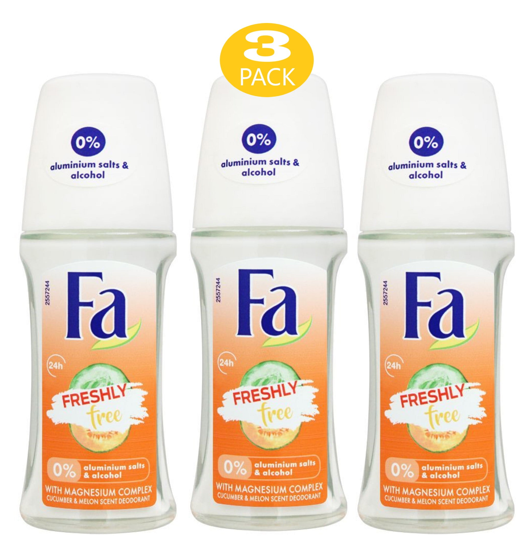 F&A Roll-On Deodorant, Grapefruit Lychee, 1.7oz, 50ml, Antiperspirant ...