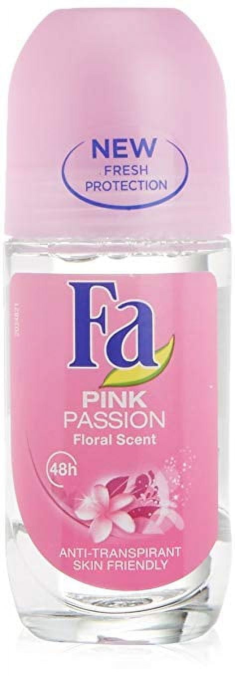 Fa Pink Passion Floral Scent Deodorant Antiperspirant Roll On, 48H ...