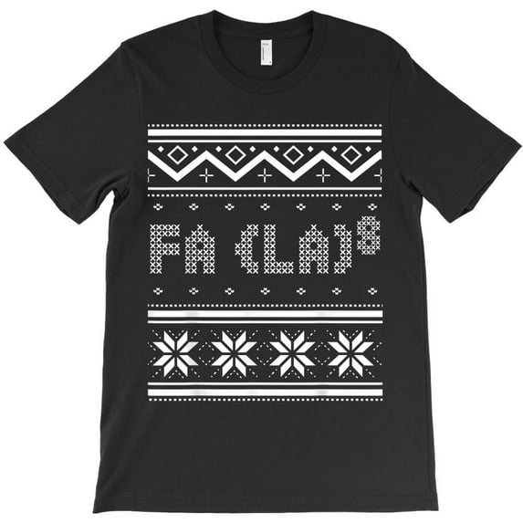 Fa La 8 Funny Math Teacher Christmas Fa La La Pajama Holiday Graphic ...