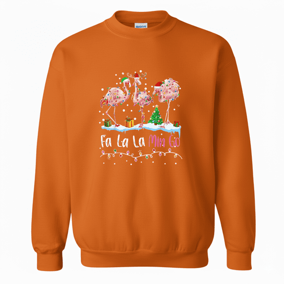 Fa La La La Mingo Flamingo Family Holiday Winter Fun Sweatshirt, up to ...
