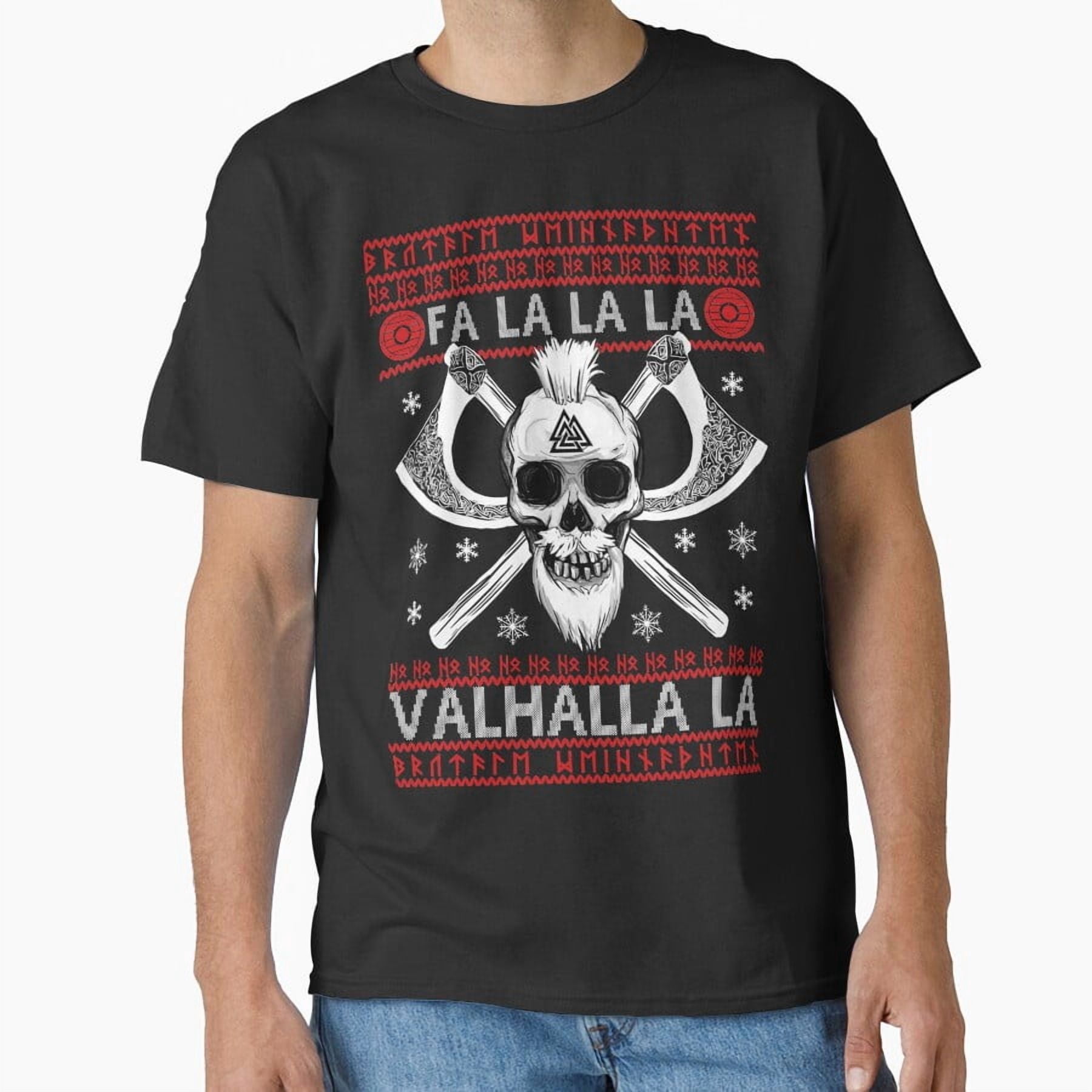 Fa La La La Valhalla La Viking Funny Christmas H24461 T-Shirt, for Men ...