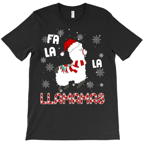 Fa La La Llamas Funny Christmas Holiday Animal Pun Graphic - Fan ...