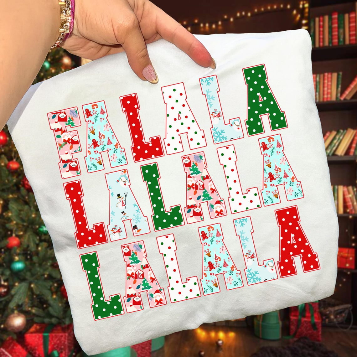 Fa La La, Trendy Winter, Retro Shirt Design, Preppy Winter Sublimation ...