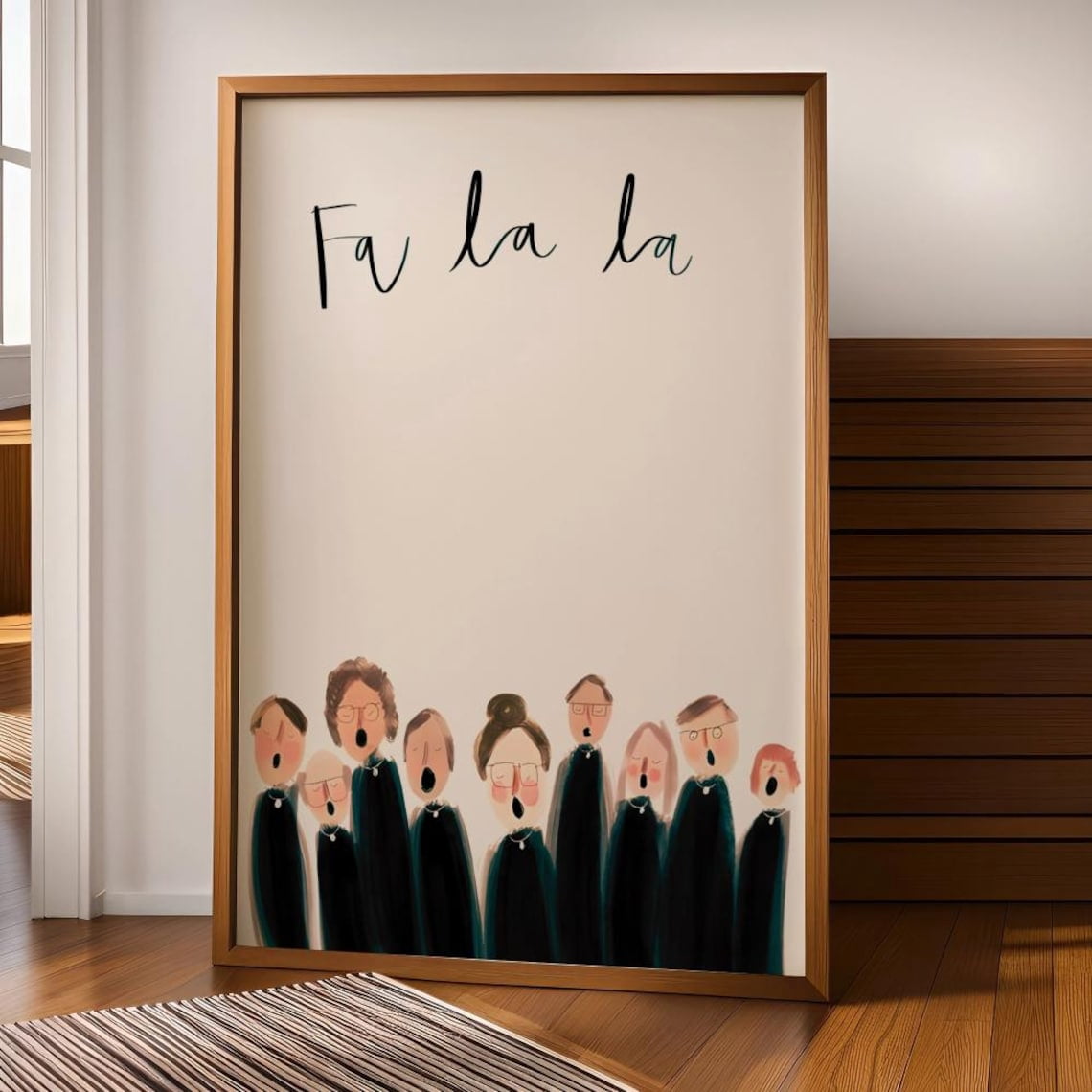 Fa La Poster Choir Wall Art Poster, Unframed Poster Size 12x18 ...
