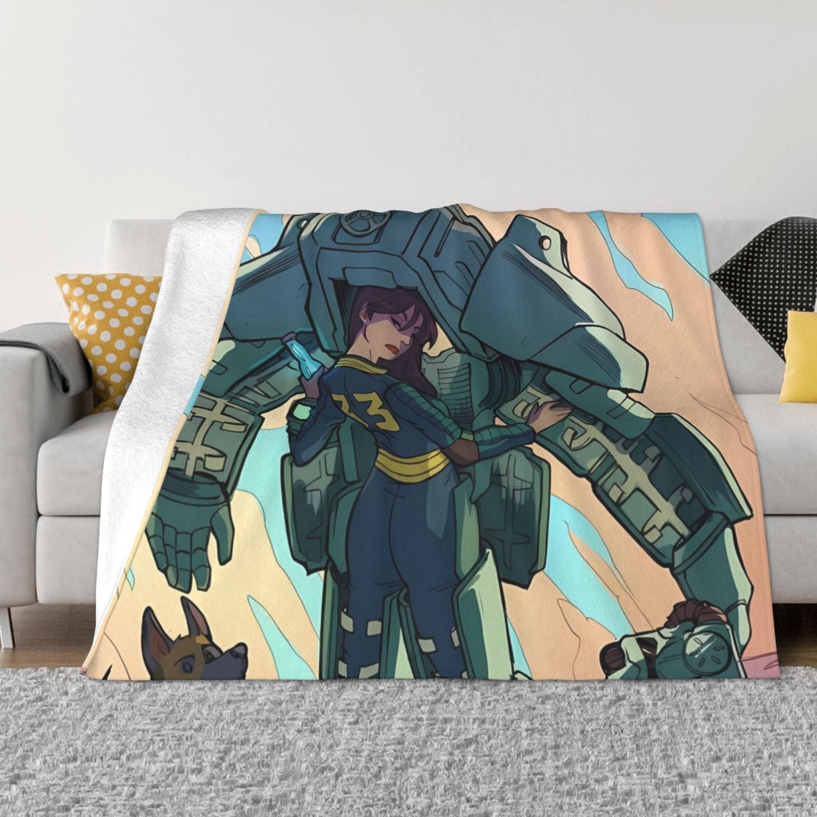 Fa-Llout Blanket, Ultra Soft Throw Blankets, Comfy Flannel Throw ...