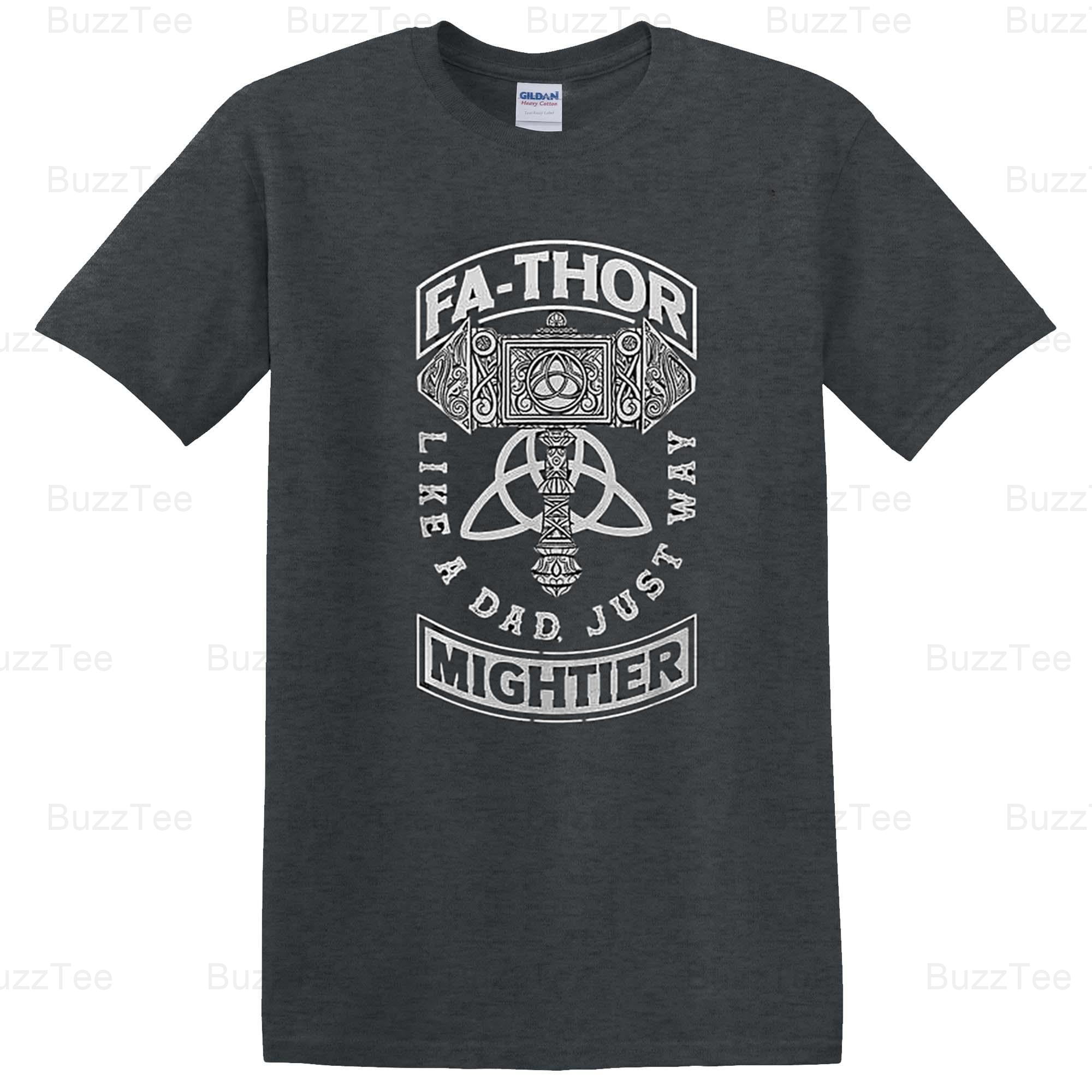 Fa-Thor Dad Just Mightier Viking Father's Day Norse Mythology T-Shirt ...