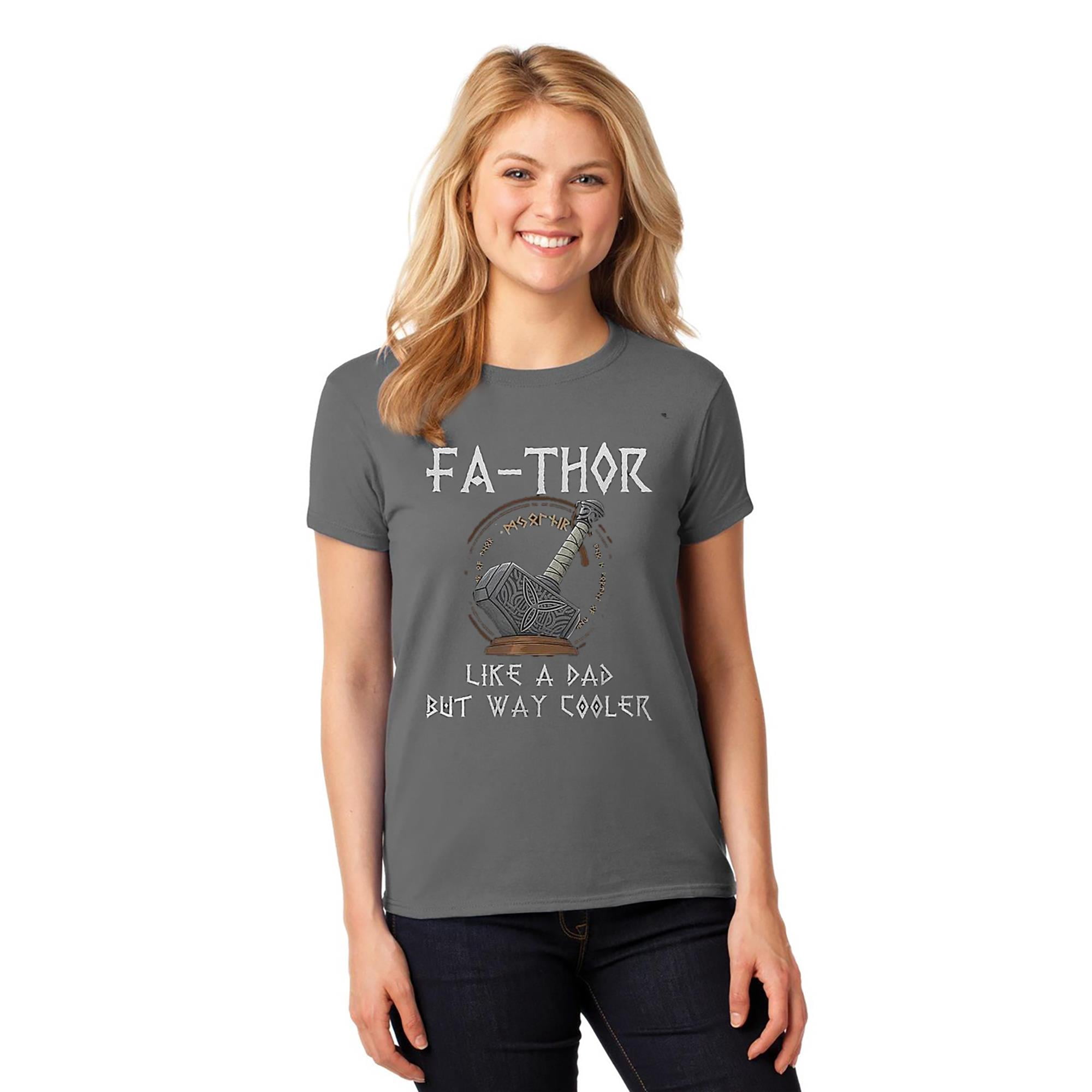 Fa-Thor Fathor Father's Day Dad Father Viking Norse Mythology T-Shirt ...