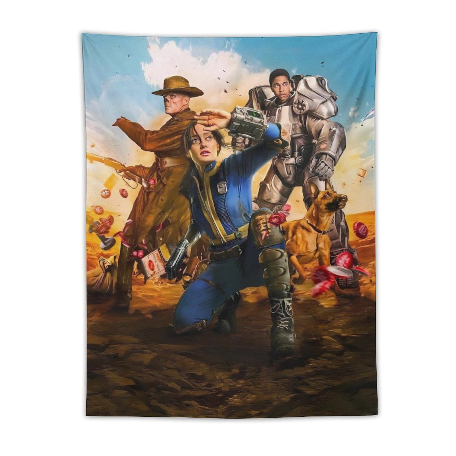 Fa-llout Tapestry, Wall Hanging Decor, Aesthetic for Bedroom, Living ...