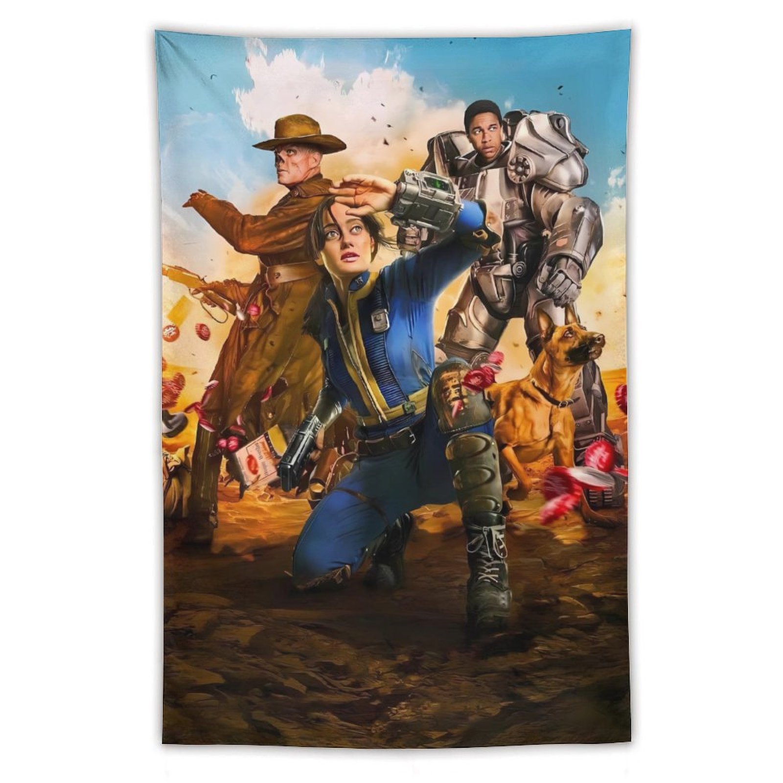 Fa-llout Tapestry, Wall Hanging Decor, Aesthetic for Bedroom, Living ...