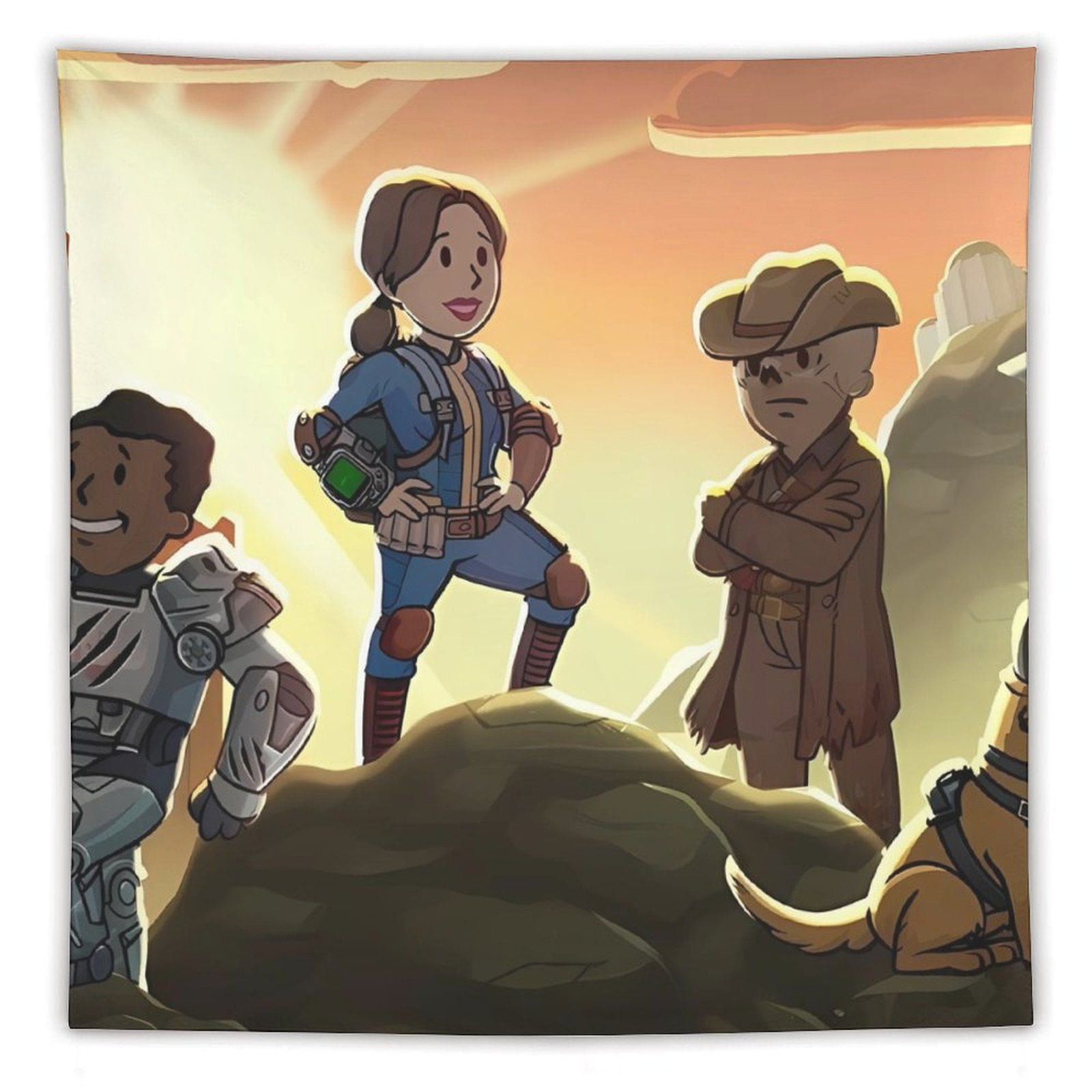 Fa-llout Tapestry, Wall Hanging Decor, Aesthetic for Bedroom, Living ...