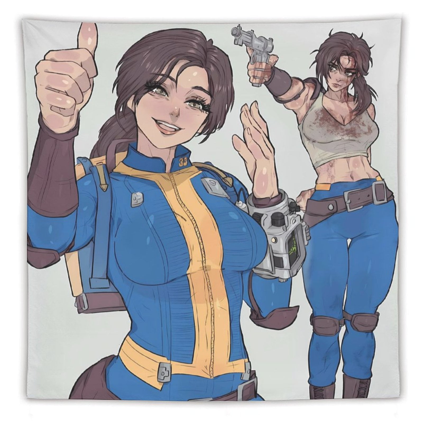 Fa-llout Tapestry, Wall Hanging Decor, Aesthetic for Bedroom, Living ...