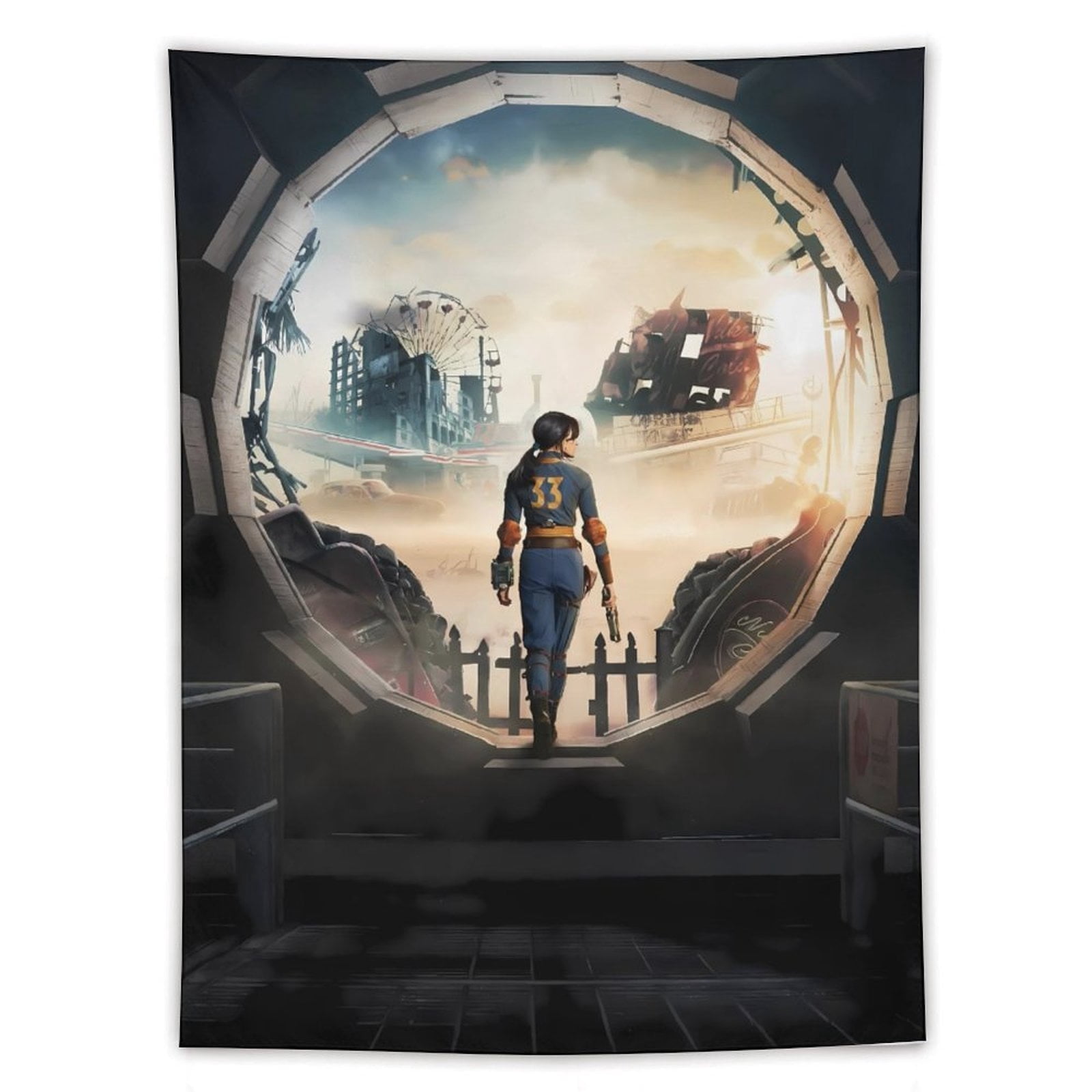 Fa-llout Tapestry, Wall Hanging Decor, Aesthetic for Bedroom, Living ...