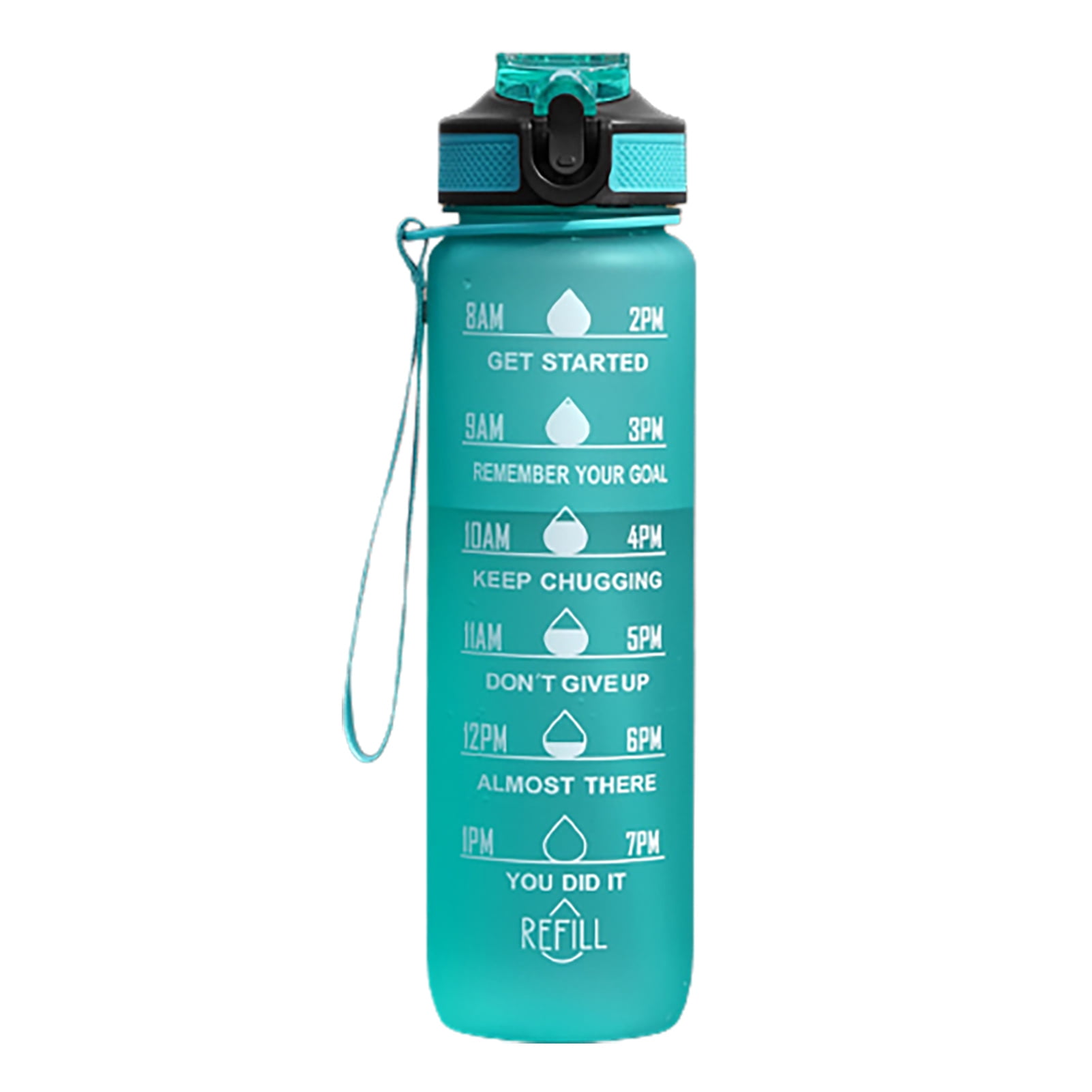 FaLX 1000ml Food-Grade Water Cup - Leakproof - Large Capacity - Time ...