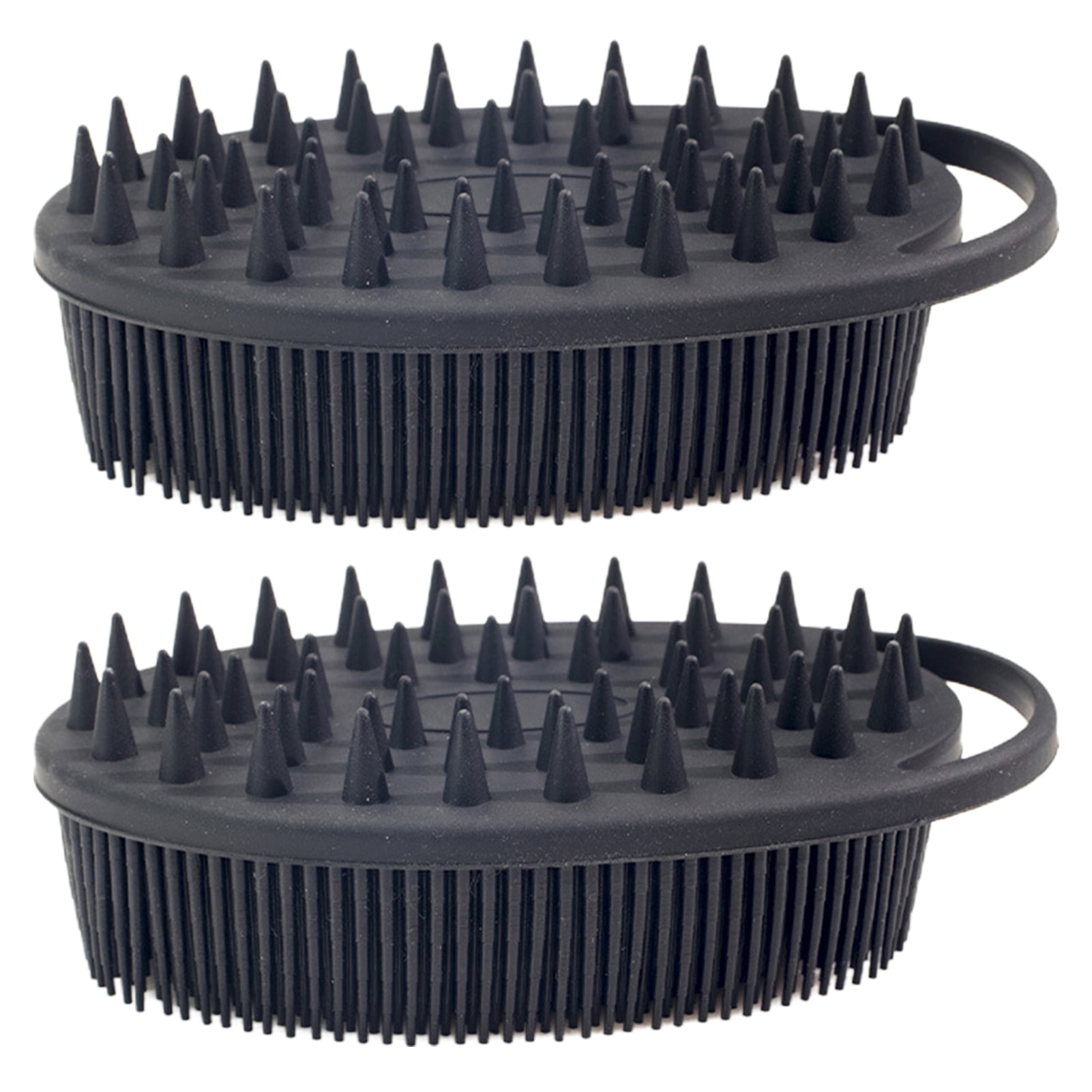 FaLX 2-Pack Soft Bristles Silicone Body Scrubber Brush - Deep Cleansing ...