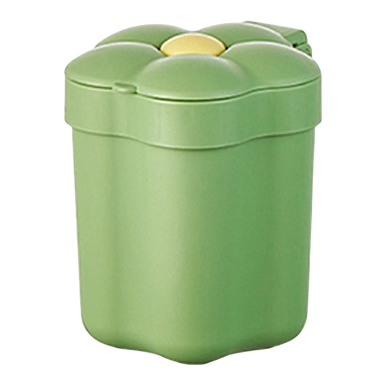FaLX Mini Trash Can Floral Design Press Button One-hand Opening ...