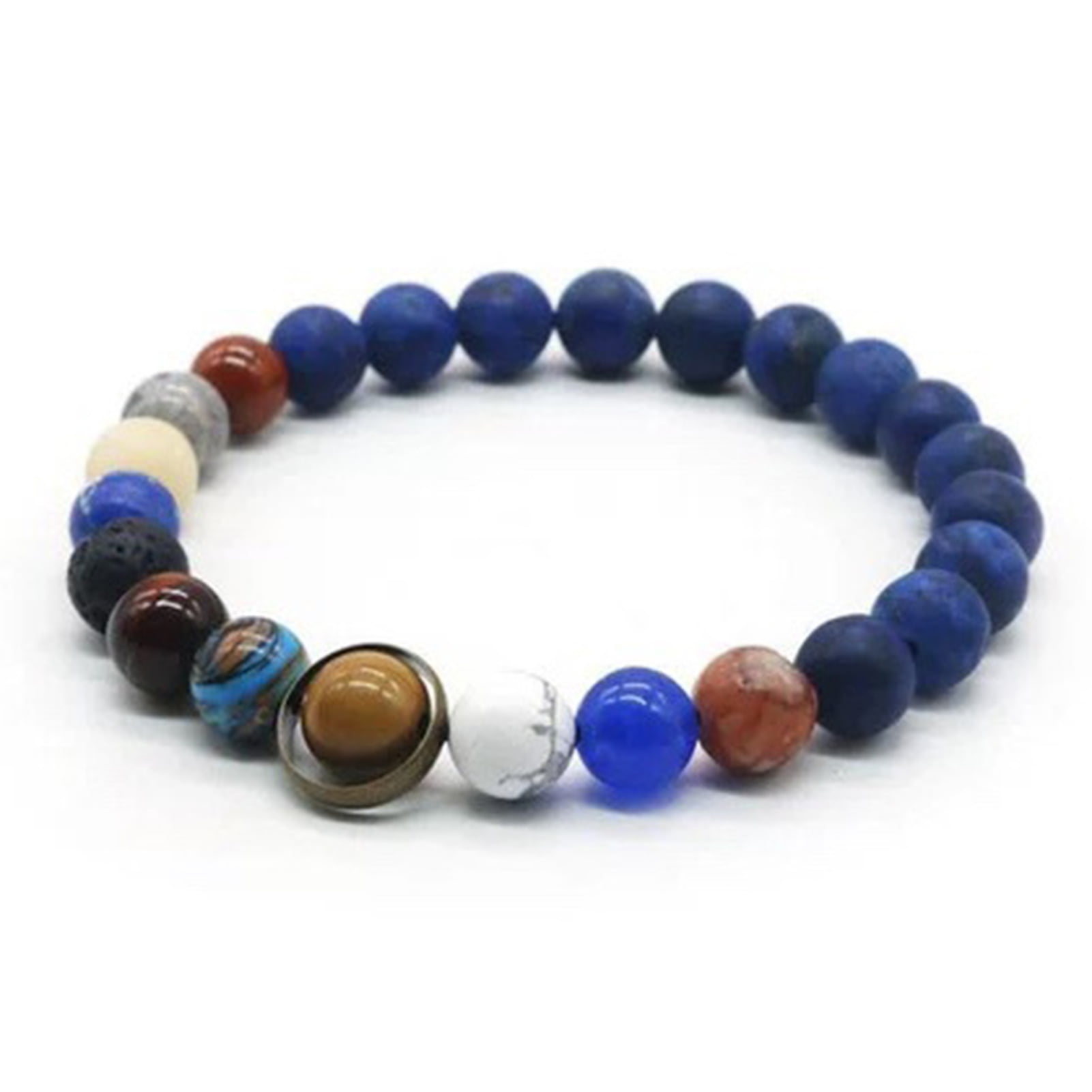FaLX Universe Solar System Bracelet with Faux Volcanic Stones and ...